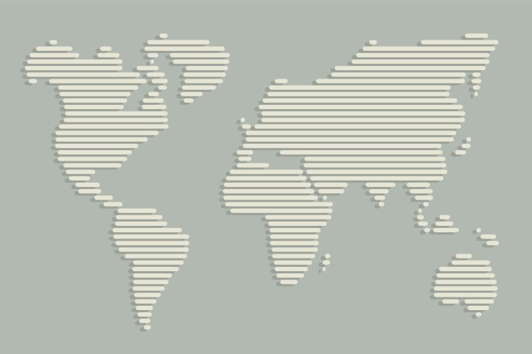 Global Horizontal Map Royalty Free Vector Image