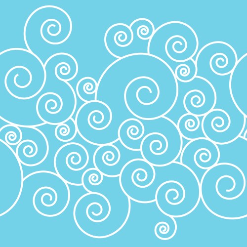 Swirls drawn seamless swirl pattern dry brush Vector Image