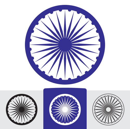 Ashoka chakra Vector Images & Graphics for Commercial Use | VectorStock