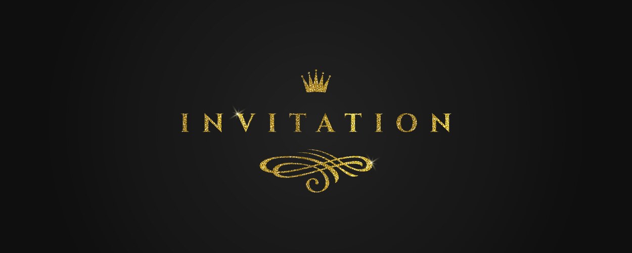 Gold king text with decorative golden crown Vector Image