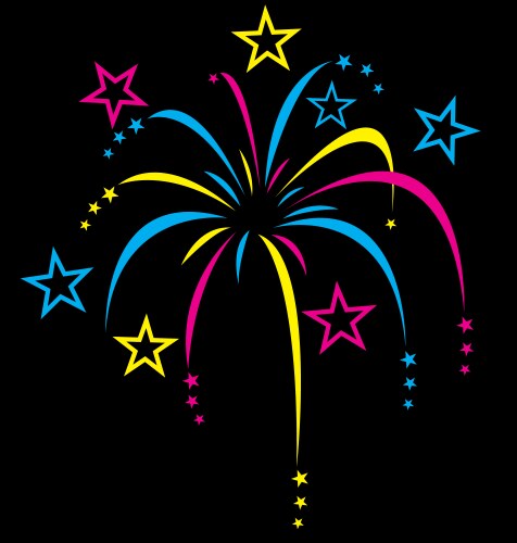 Simple Fireworks Vector Images (over 9,600)