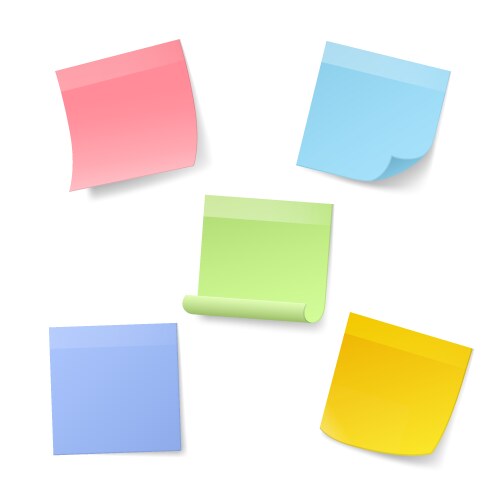 Realistic Sticky Note Vector Images (over 2,300)