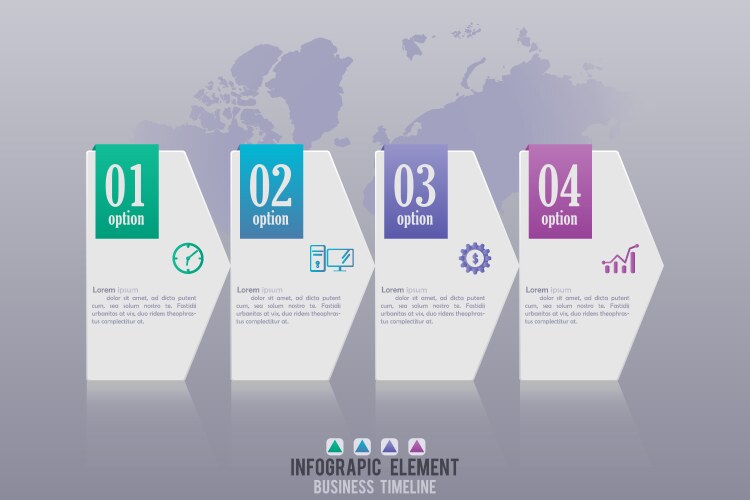 Infographics elements numbers template Royalty Free Vector