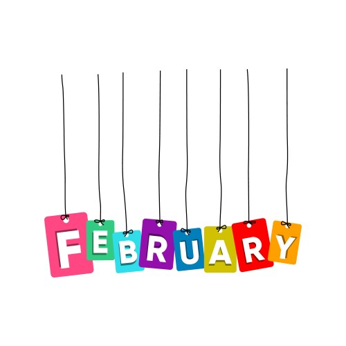 February Word Vector Images (over 5,200)
