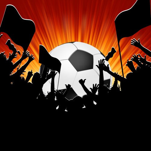 Soccer fan poster Royalty Free Vector Image - VectorStock