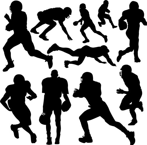 American football player Royalty Free Vector Image