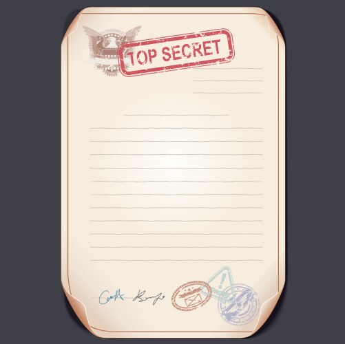 Top Secret Template Vector Images (over 610)
