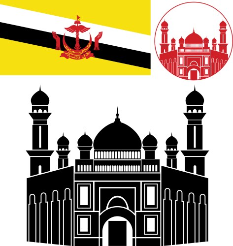Brunei Architecture & Landmarks – Royalty-Free Vector | VectorStock