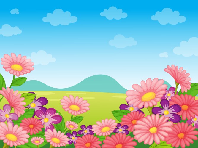 Open field Royalty Free Vector Image - VectorStock