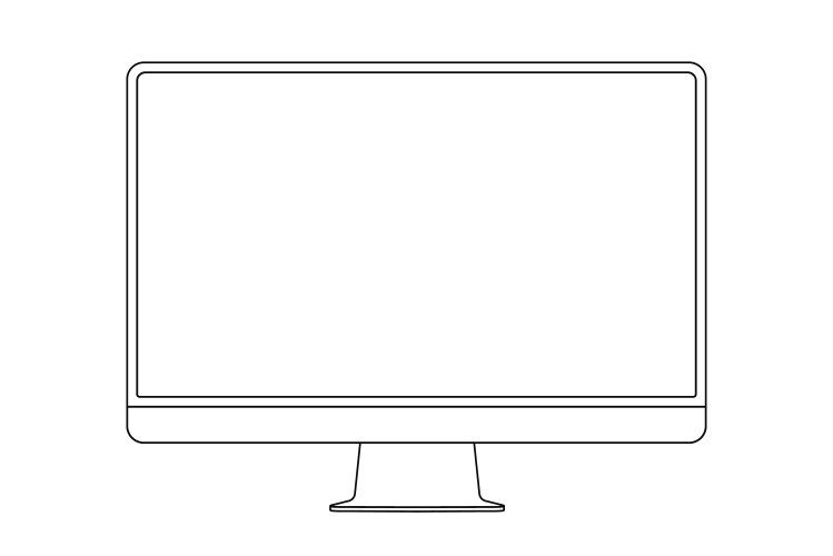 Computer Monitor Outline Vector Images (over 77,000)
