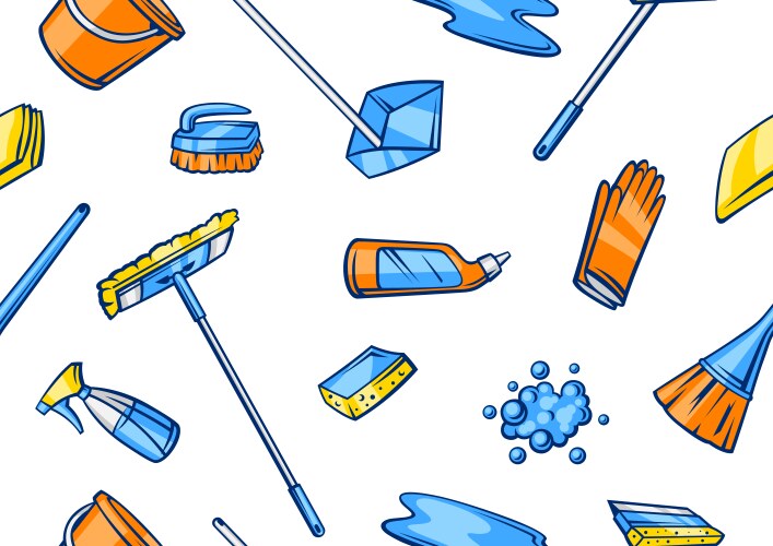 Window scraper housekeeping Royalty Free Vector Image