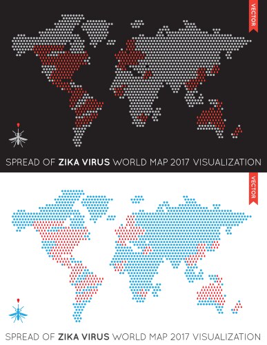 Flat world map infographic Royalty Free Vector Image