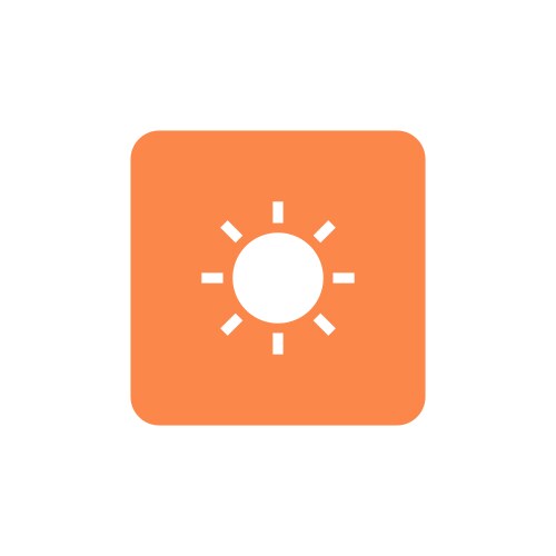 Day mode application icon Royalty Free Vector Image