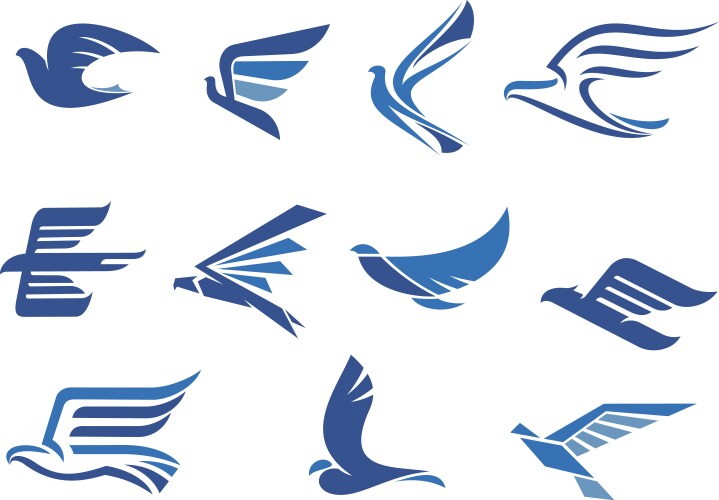 Blue Eagle Flying Vector Images (over 4,000)