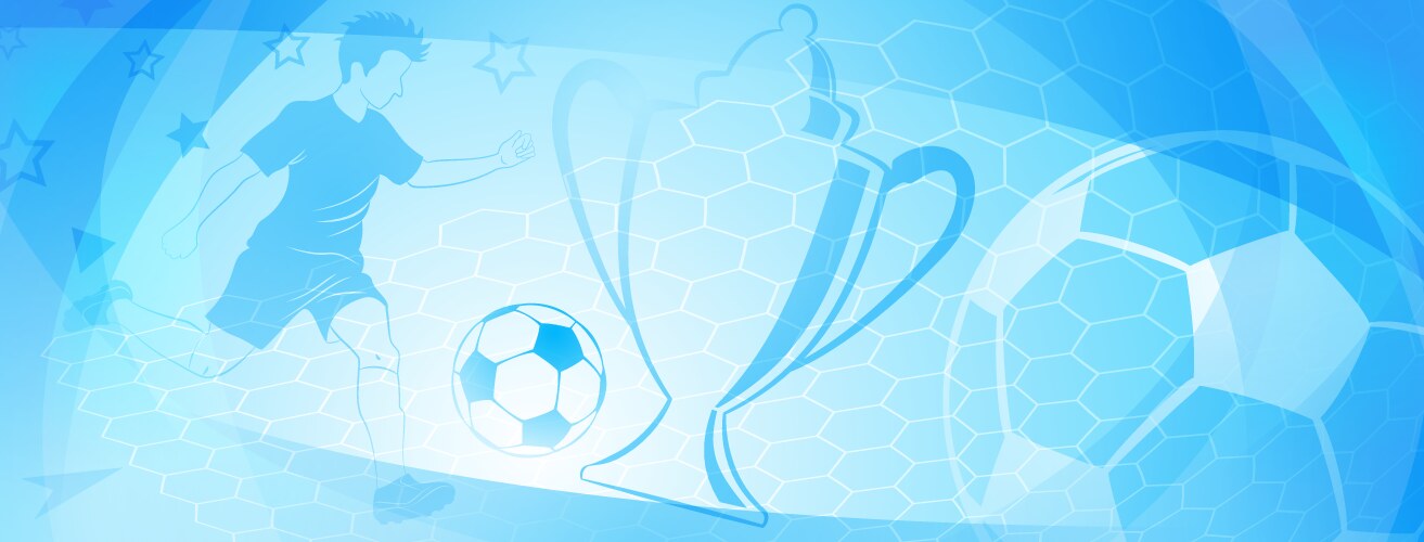 Football themed background Royalty Free Vector Image