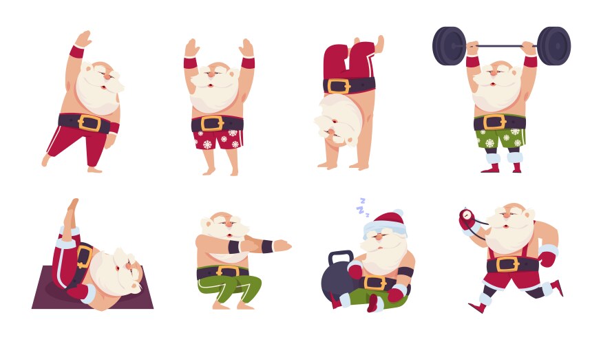 Santa claus christmas cartoon Royalty Free Vector Image