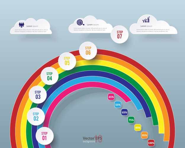 Infographics Timeline Modern Design Template Vector Image