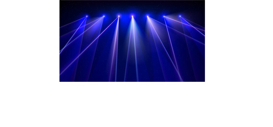Laser light show bright led beams dj strobe Vector Image