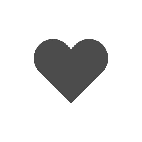 Flat heart icon Royalty Free Vector Image - VectorStock