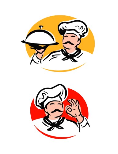Happy chef icon Royalty Free Vector Image - VectorStock