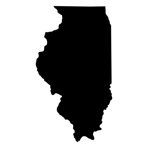 Illinois State Shape Outline Vector Images (over 250)