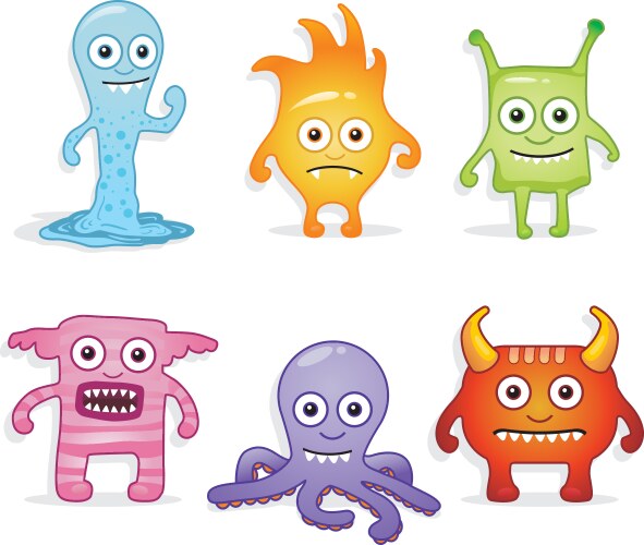 Protista protozoa or amoeba microorganism cells Vector Image