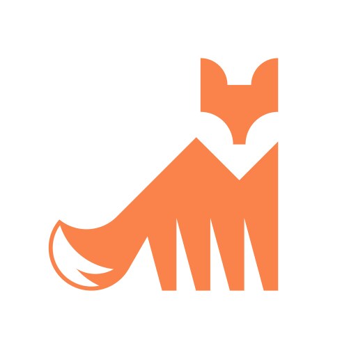 Fox logo Royalty Free Vector Image - VectorStock