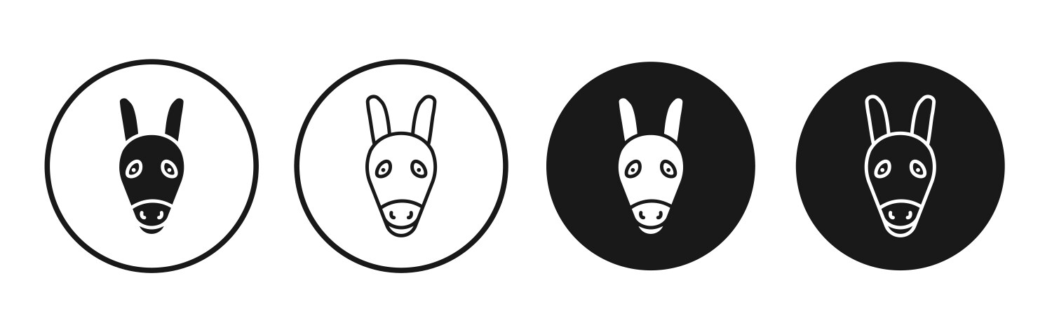 Donkey Black and White Vector Images (over 5,900)