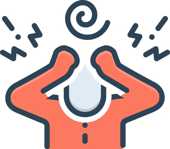 Panic attack Royalty Free Vector Image - VectorStock