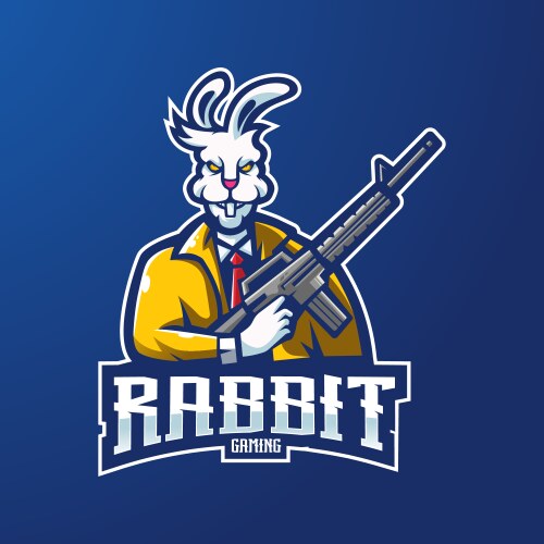 Sniper king logo mascot man with ghillie suit Vector Image