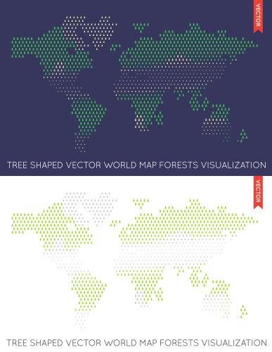 Flat world map infographic Royalty Free Vector Image