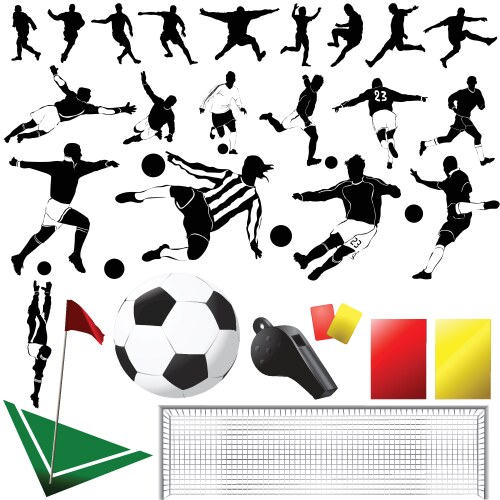 Goalkeeper actions football soccer stick figure Vector Image