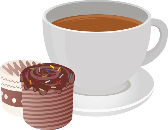 English breakfast tea cup Royalty Free Vector Image