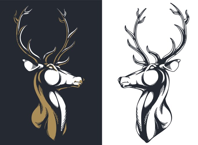 Elk Outline Vector Images (over 4,200)