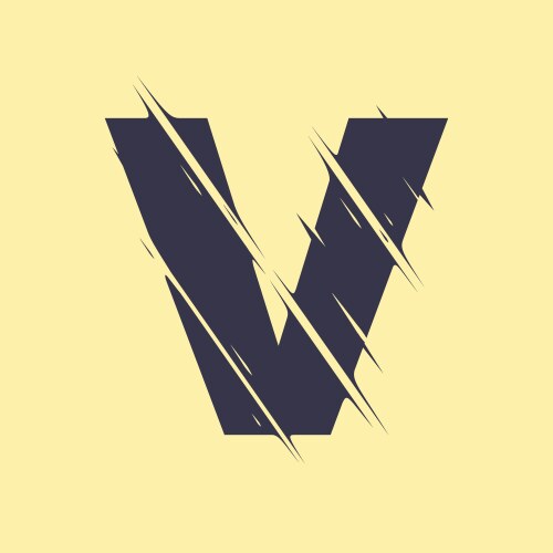 Custom made alphabet letters set Royalty Free Vector Image