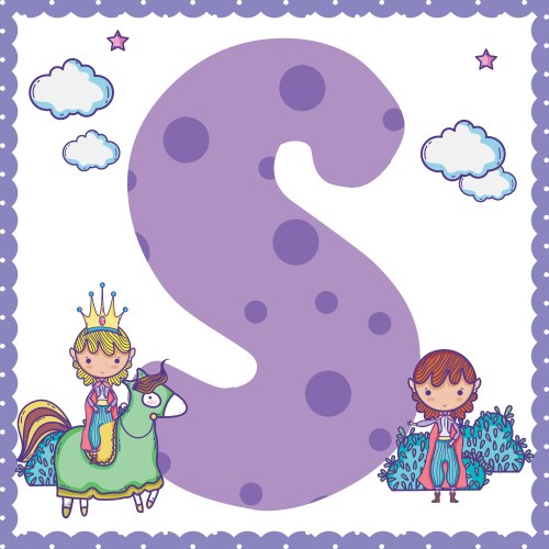 R alphabet letter for kids Royalty Free Vector Image