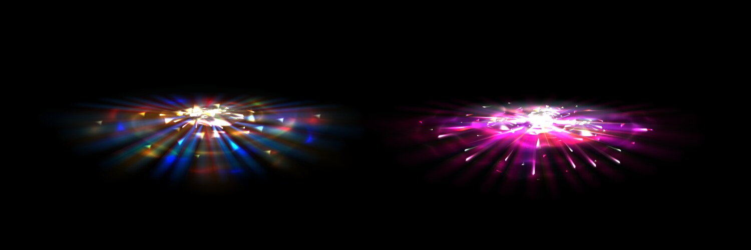 Diamond flare light elements with overlay effect Vector Image