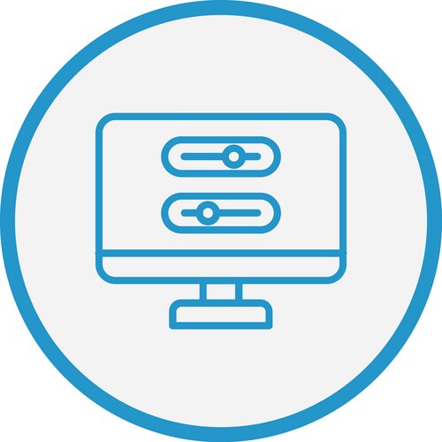 Toggle icon blue Vector Images & Graphics for Commercial Use | VectorStock