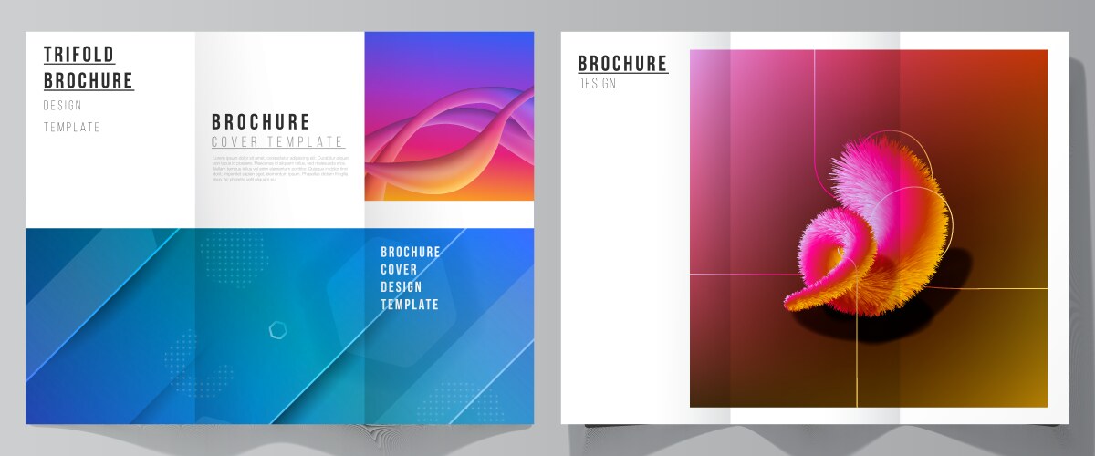 Modern abstract covers set minimal design Vector Image