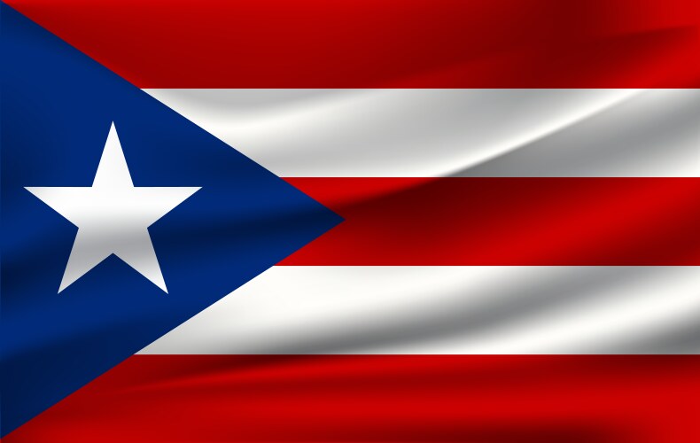 Puerto rico national flag Royalty Free Vector Image