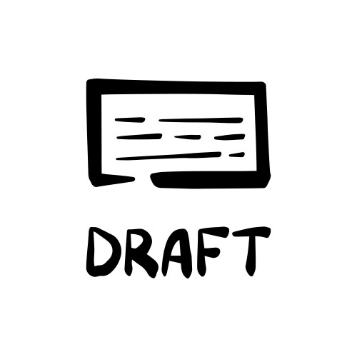 Deadline word lettering with marker brush strokes Vector Image