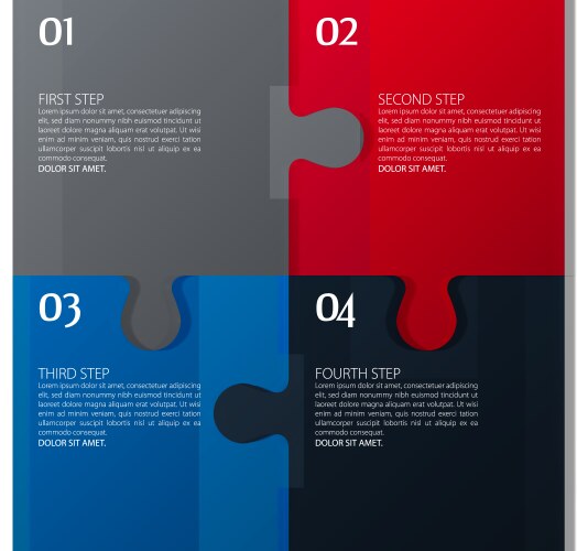 4 Piece Puzzle Vector Images (over 2,600)