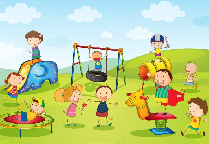 Kids Playground Vector Images (over 31,000)