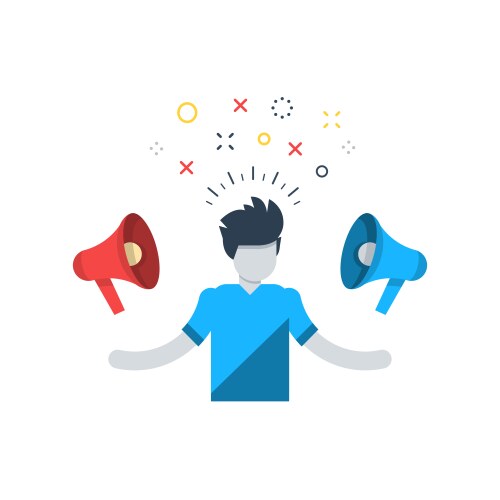 Opposite words with bad and good Royalty Free Vector Image