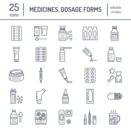 Dosage Forms Pharmacy Vector Images (over 160)