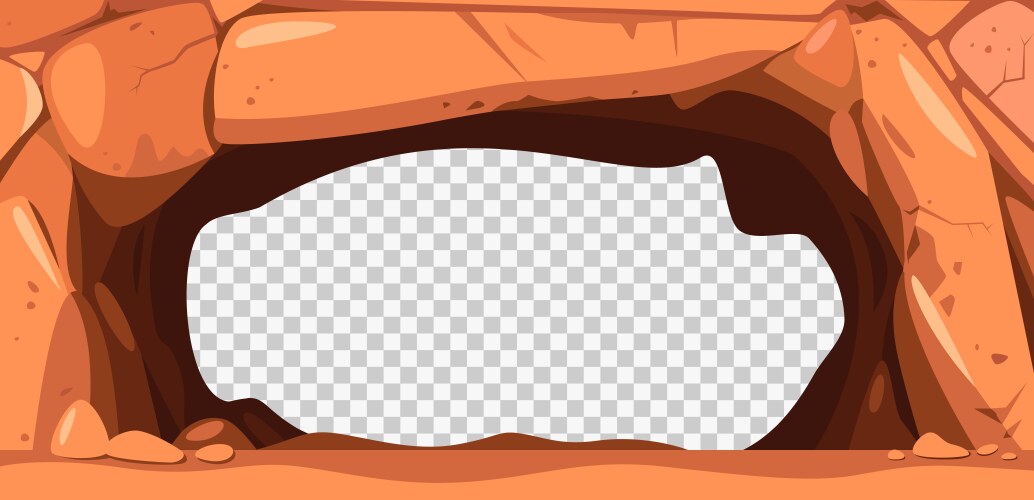 Cartoon gold mine nuggets boulders stones Vector Image