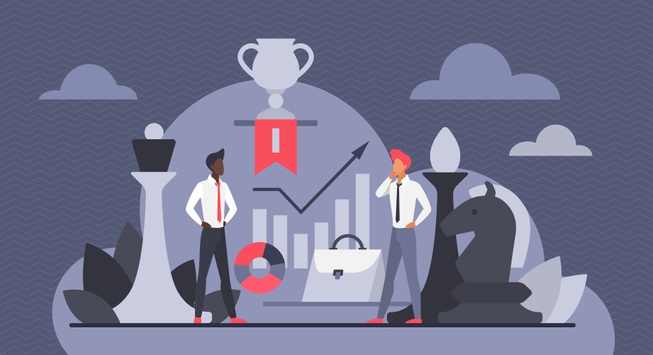 People holding letters swot Royalty Free Vector Image