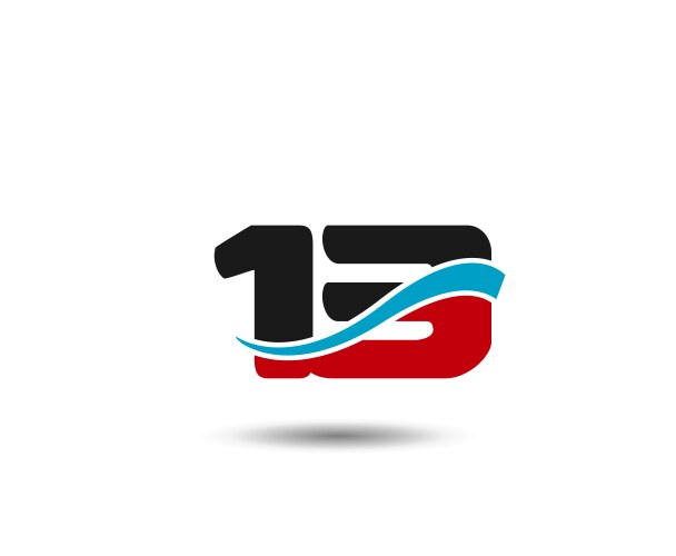 1 year anniversary isolated design element Vector Image