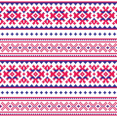 Christmas seamless winter pattern in blue Vector Image