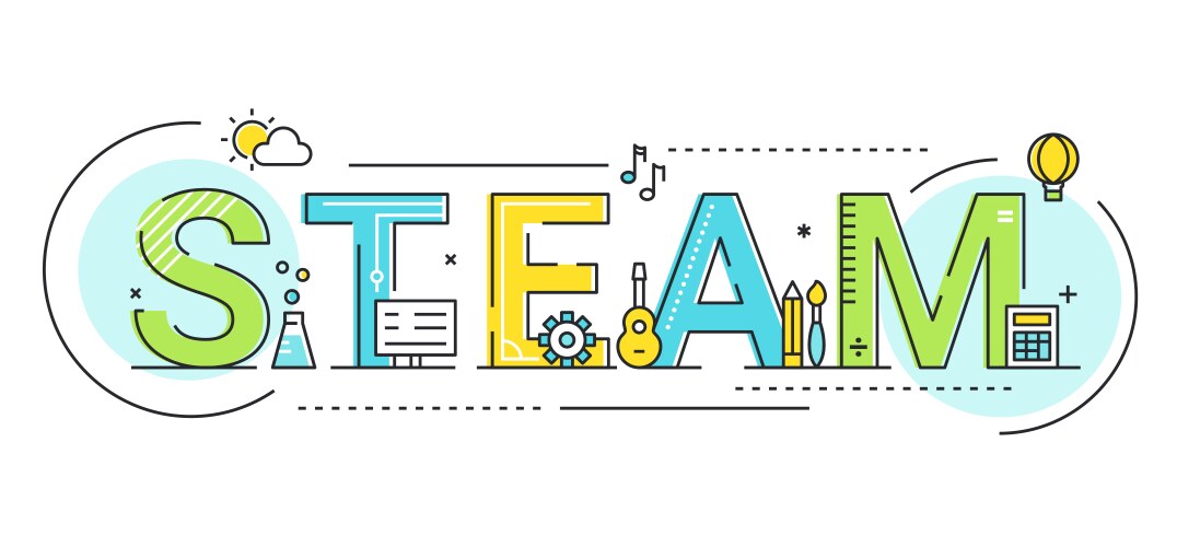 Cartoon cute animals on toy steam locomotive Vector Image